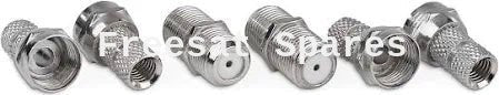 F-Type Connectors Fitting Kit For Satellite Inputs / LNB (Fat / Thin C ...